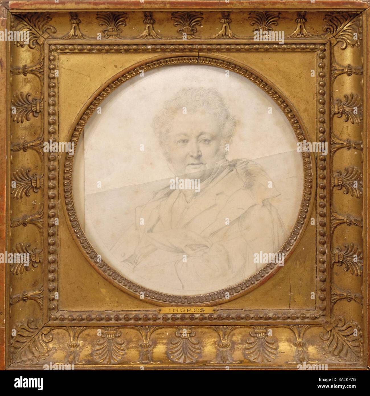 This attributed portrait by Ingres features Guillaume Guillon-Lethière ...