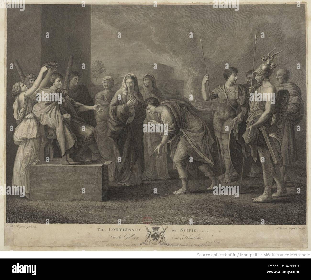 Francis Legat’s 'La continence de Scipion' illustrates the moment when ...
