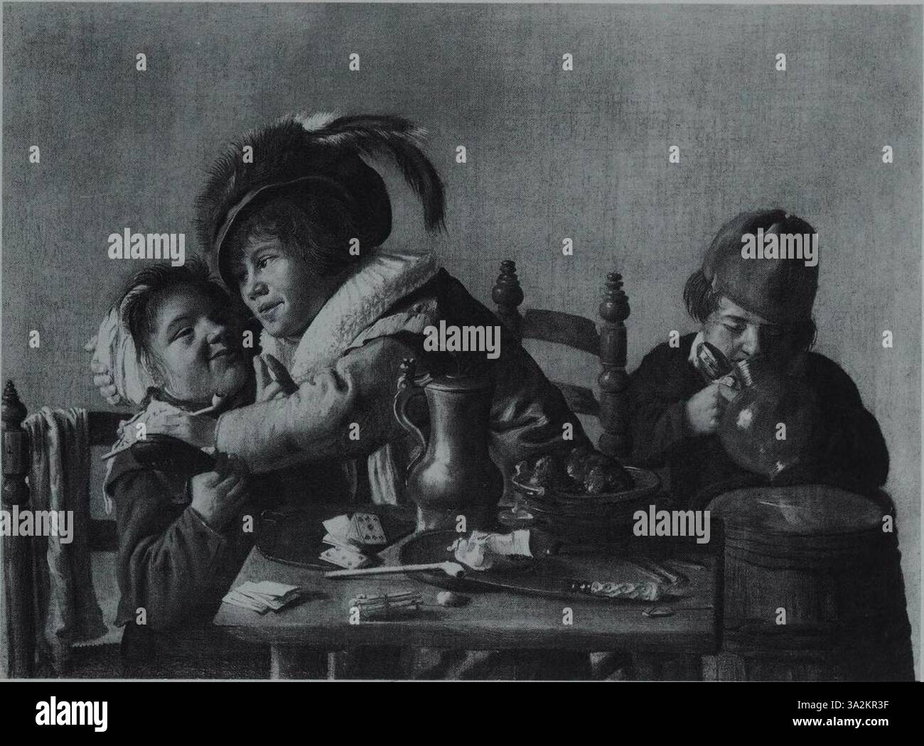 This painting by Judith Leyster, 'Three Children at a Table,' depicts ...