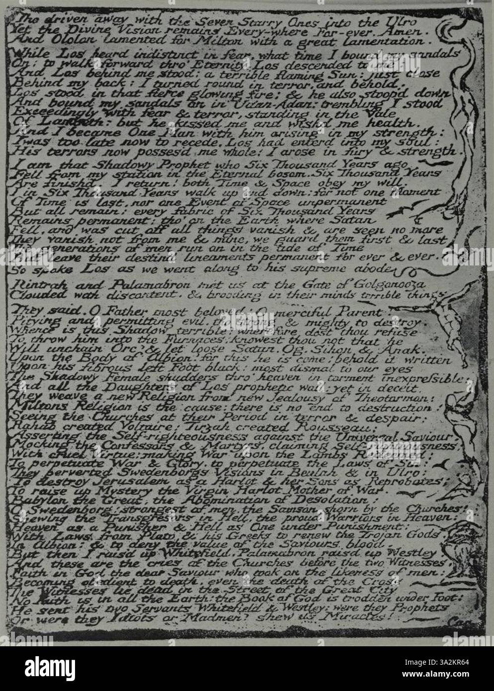 ‘Bindman 433’ by William Blake is a dynamic illustration of divine and ...