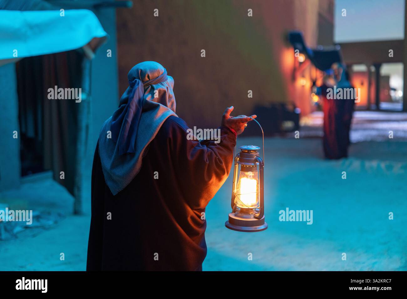 Traditional Lantern Lighting the Night in Saudi Arabia Stock Photo - Alamy