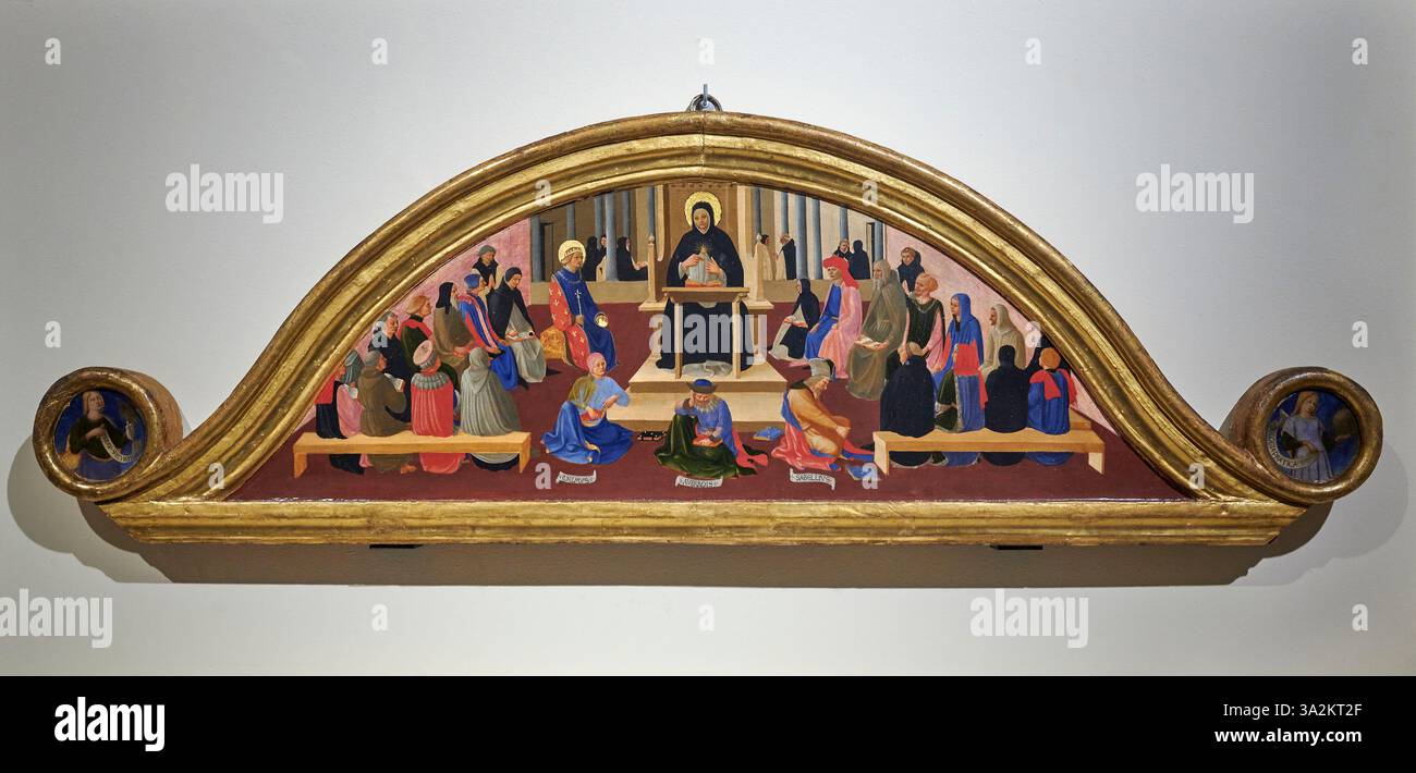 La Scuola di San Tommaso d'Aquino - tempera su tavola - Zanobi Strozzi ...