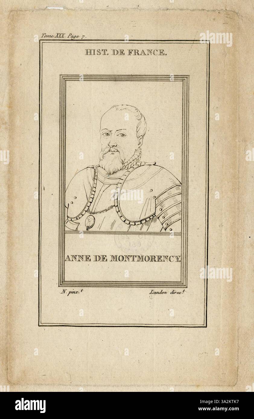 Charles Paul Landon’s portrait of Anne de Montmorency, a prominent ...