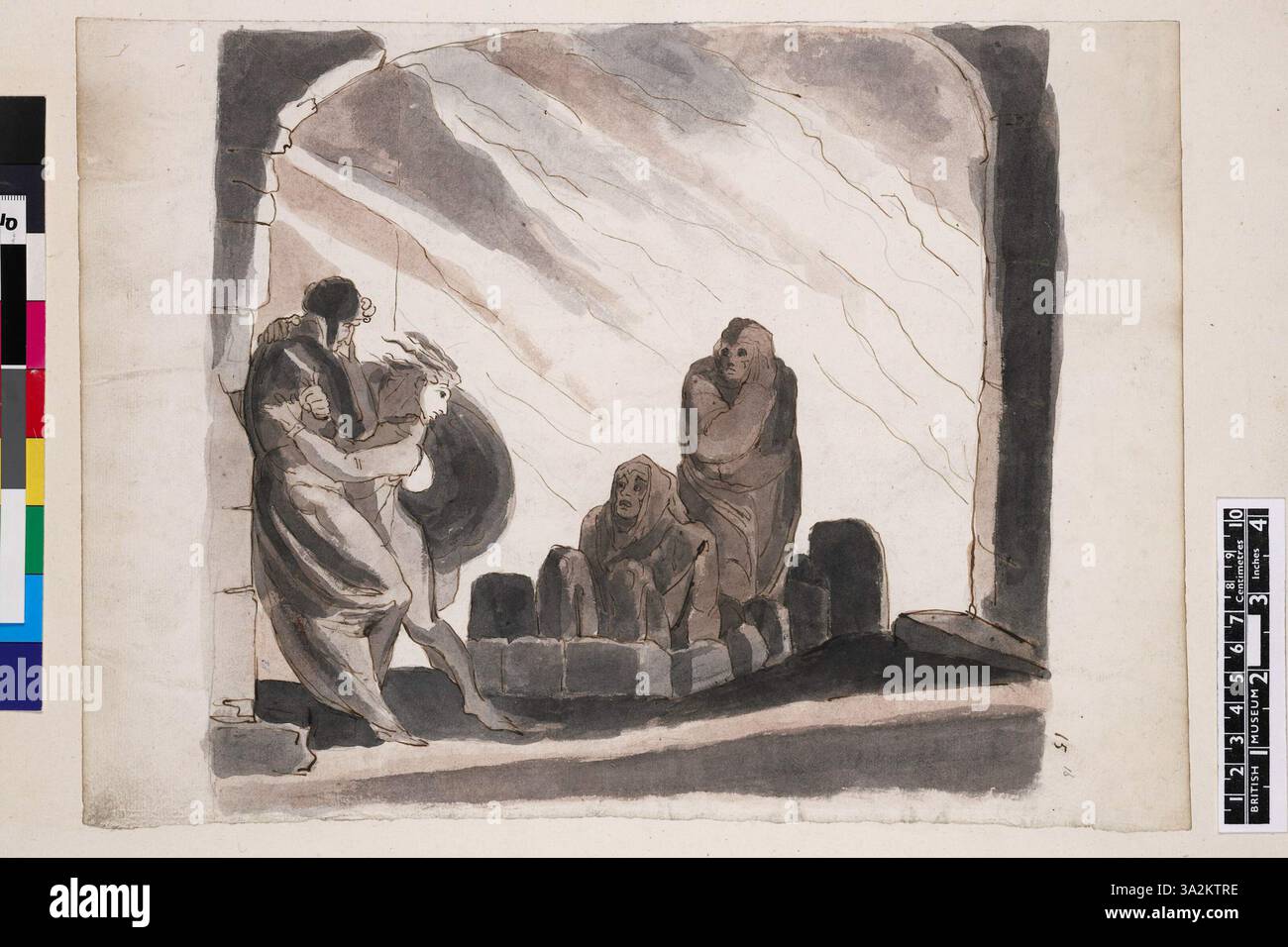 This drawing illustrates Dante and Virgil encountering Cavalcanti from ...