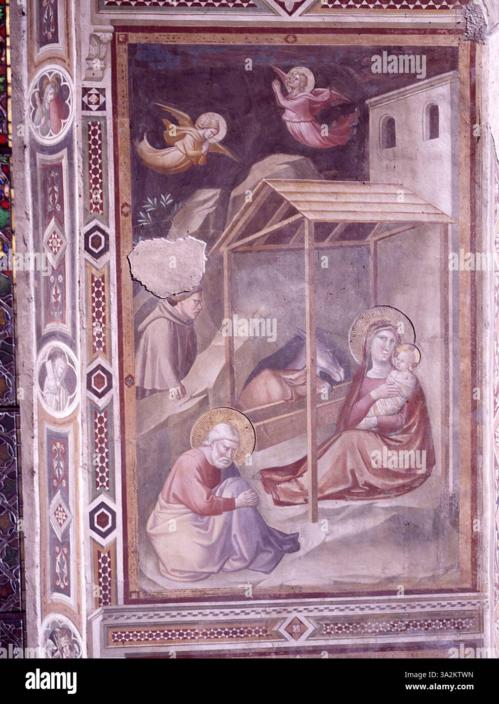 In this artwork, Taddeo Gaddi illustrates the Adoration of the ...