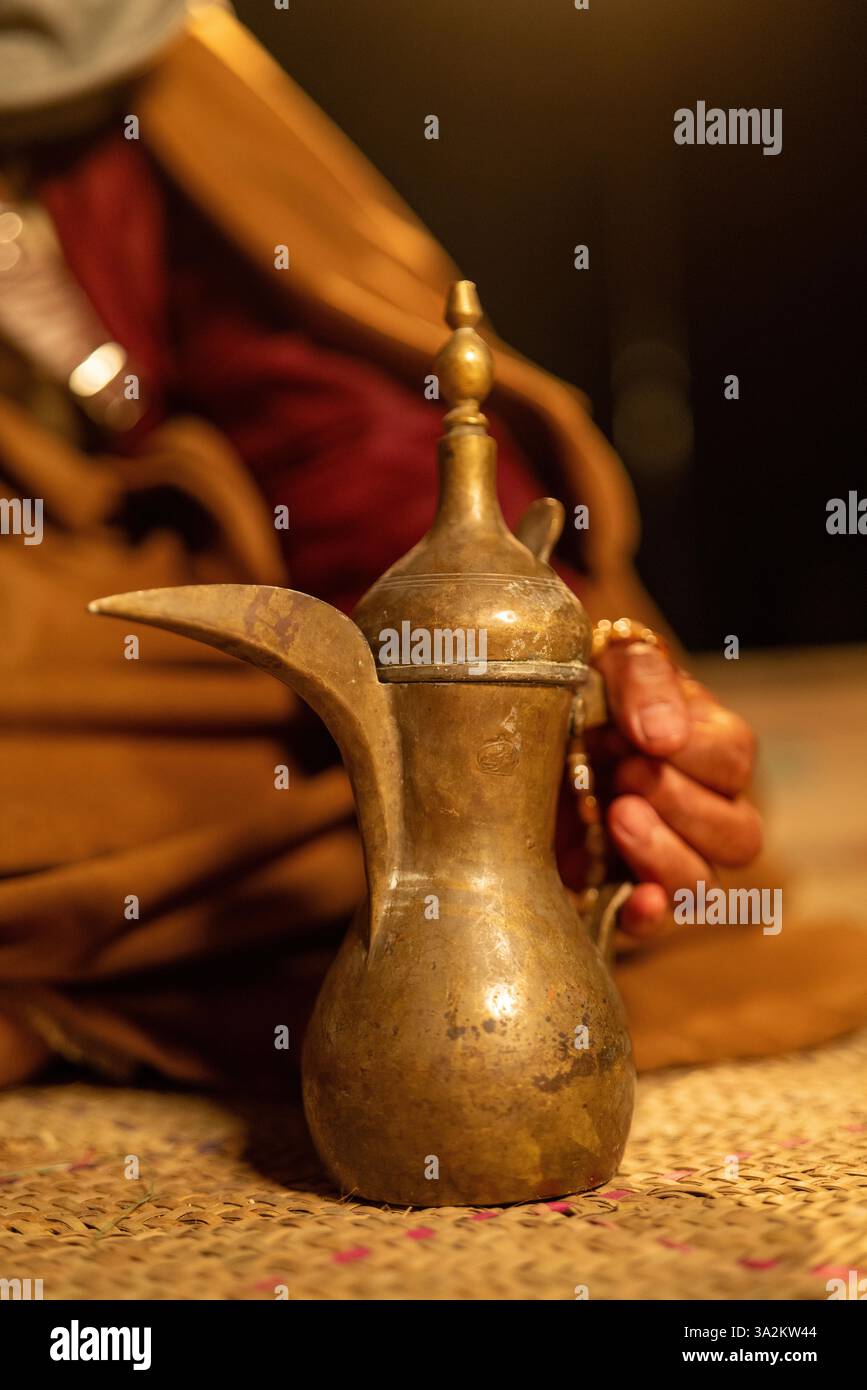 Traditional Bedouin Hospitality in Saudi Arabia Stock Photo - Alamy