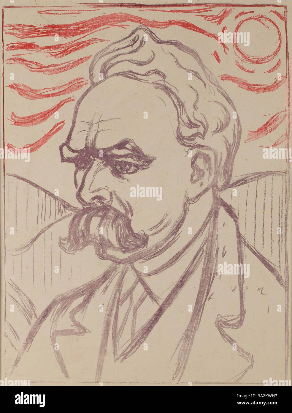 This portrait of Friedrich Nietzsche by Edvard Munch explores the ...