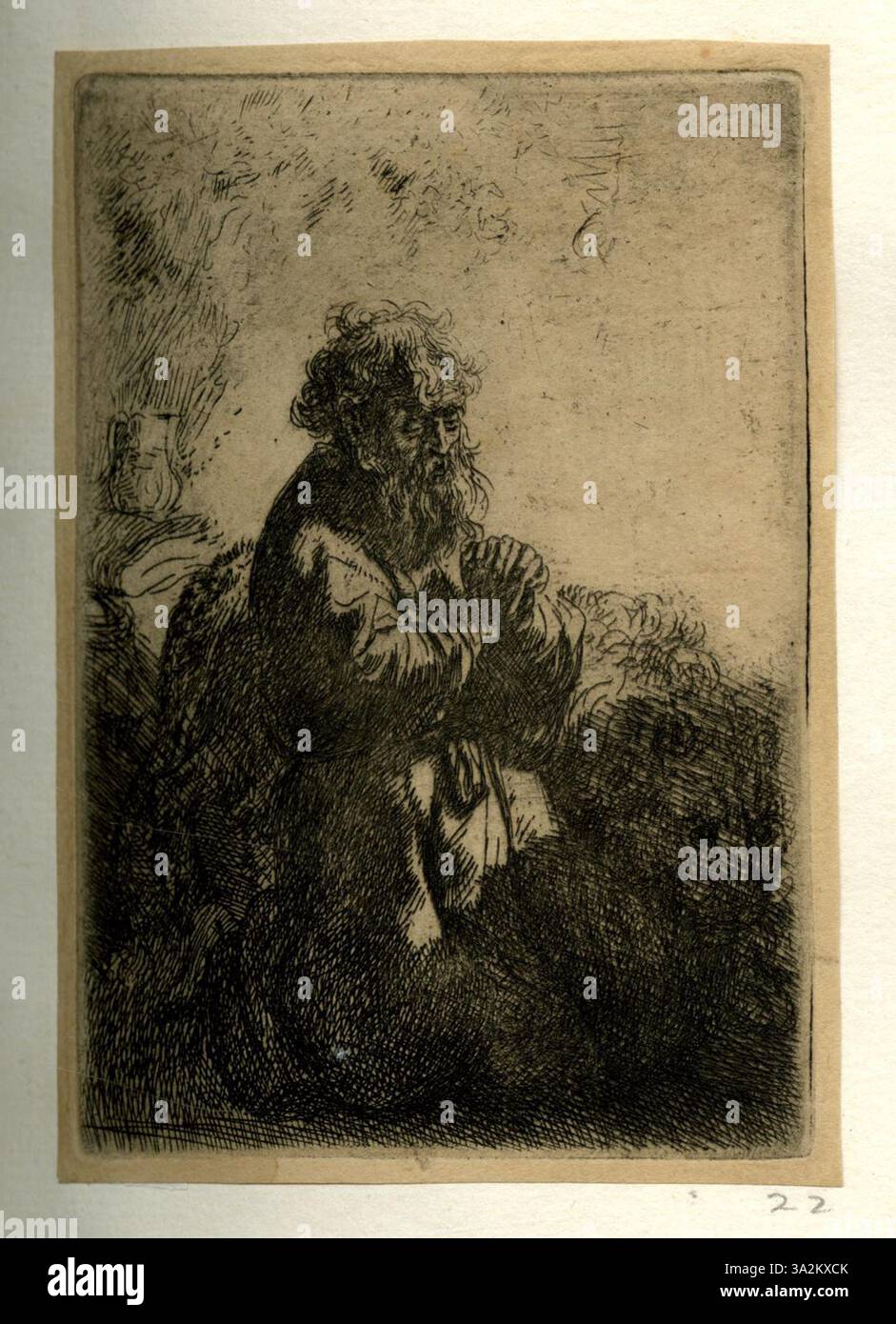 This 1941 etching illustrates Rembrandt's command over light and ...