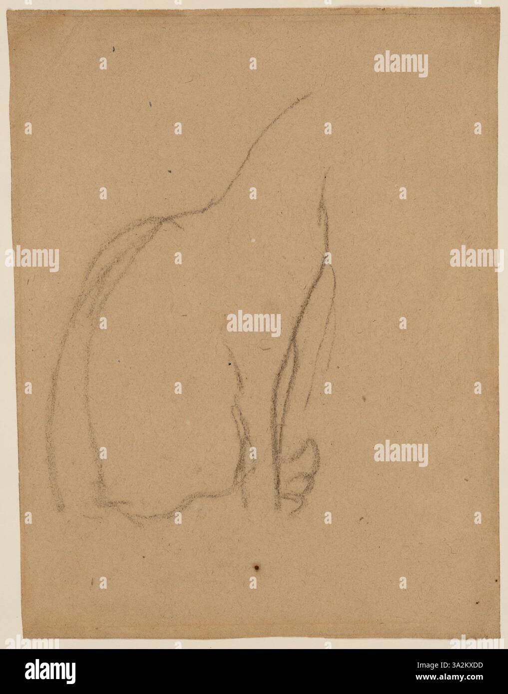 This artwork depicts a cat in repose. Gwen John captures the animal’s ...