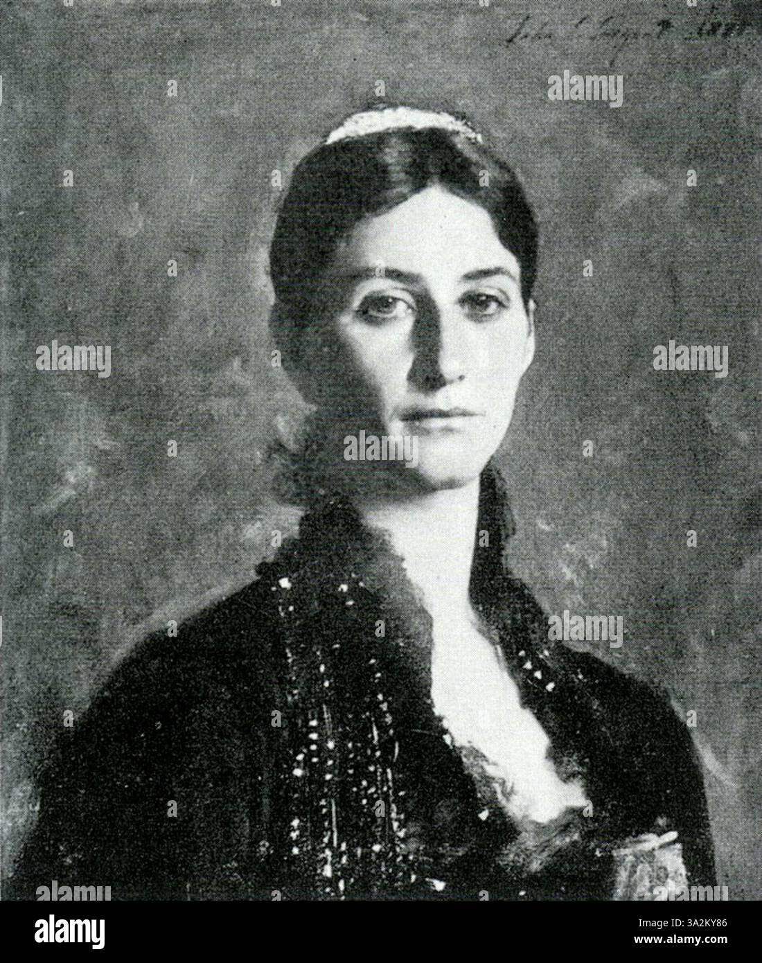 This 1881 oil painting by John Singer Sargent captures Mrs. James ...