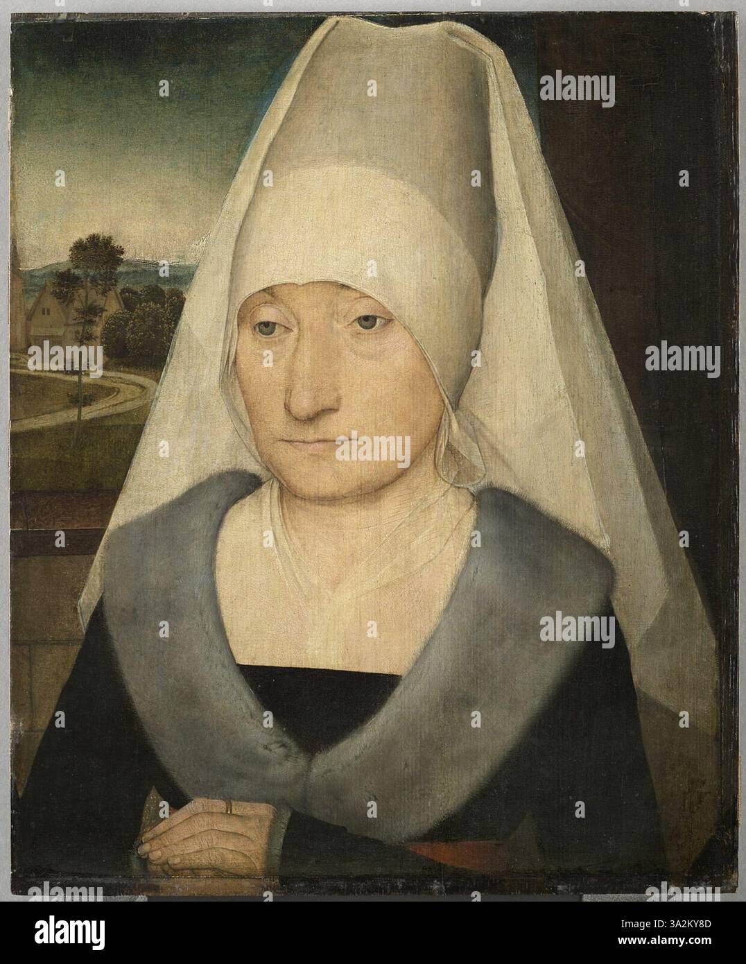 This portrait by Hans Memling shows an elderly woman, capturing her ...