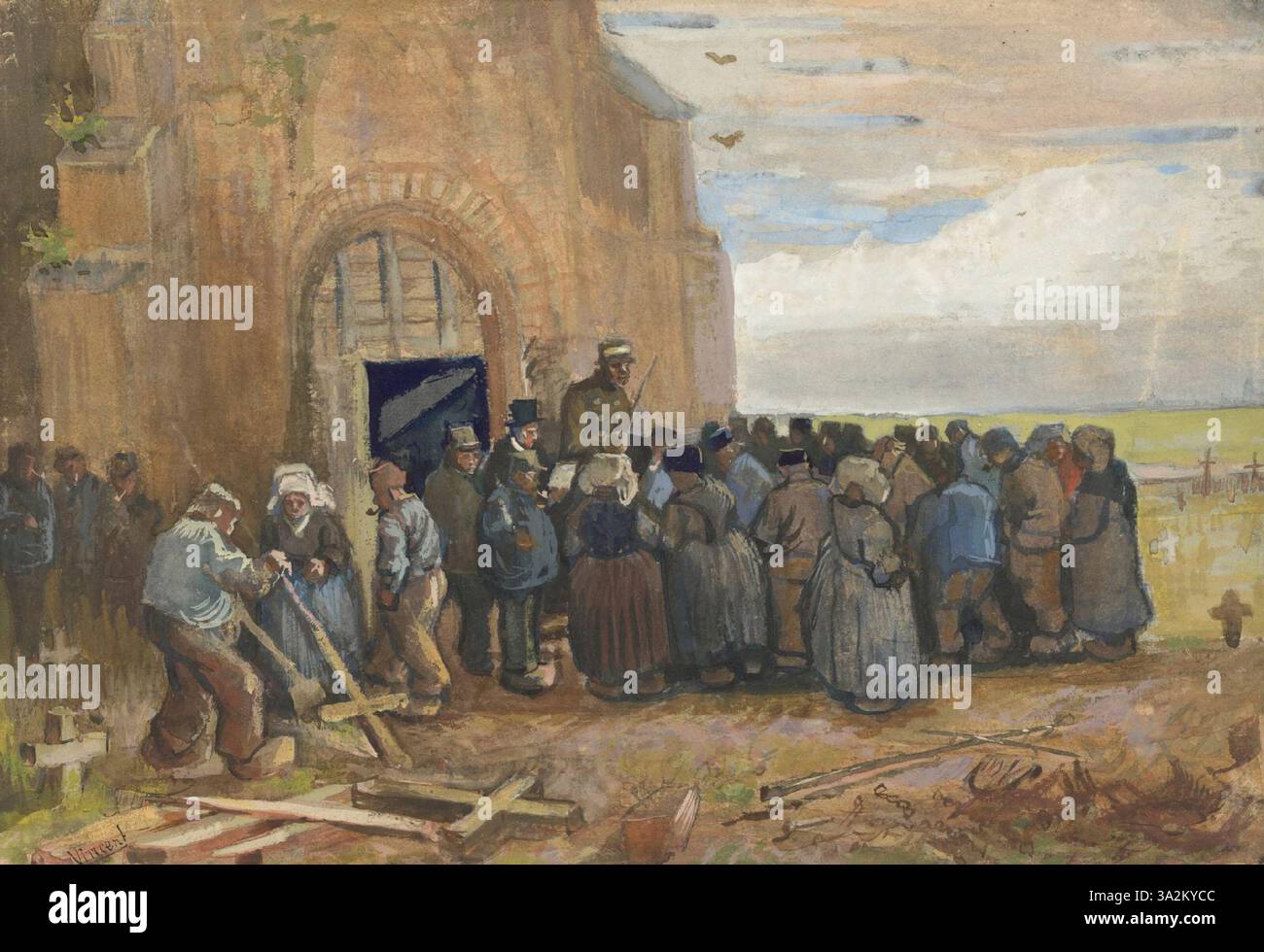 In this work, Van Gogh’s vibrant color palette and textured ...