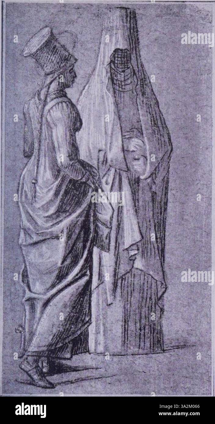 This recto study by Carpaccio focuses on the detailed anatomy and ...