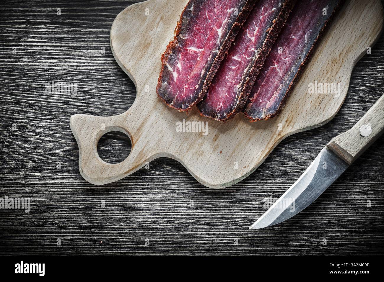 Meat chopping board knife hi-res stock photography and images - Alamy