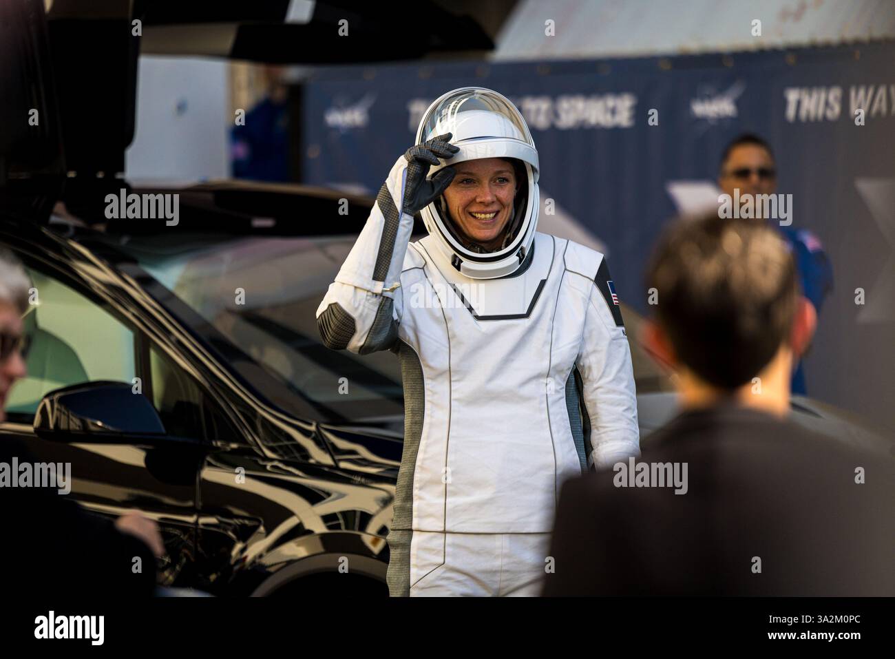 A SpaceX Falcon 9 rocket will launch three astronauts and a cosmonaut ...