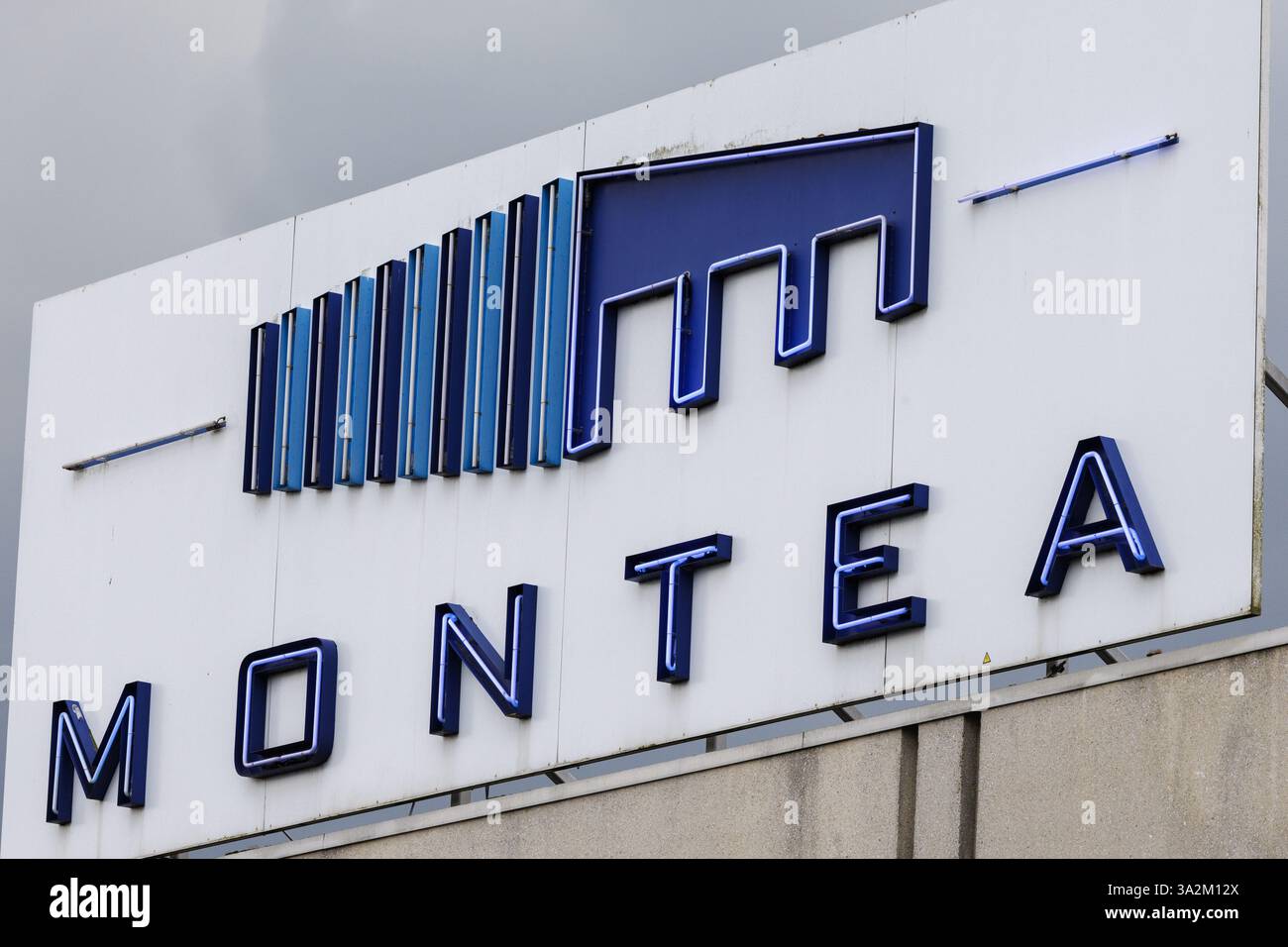 Aalst, Belgium. 13th Mar, 2025. A logo pictured at the headquarters of ...