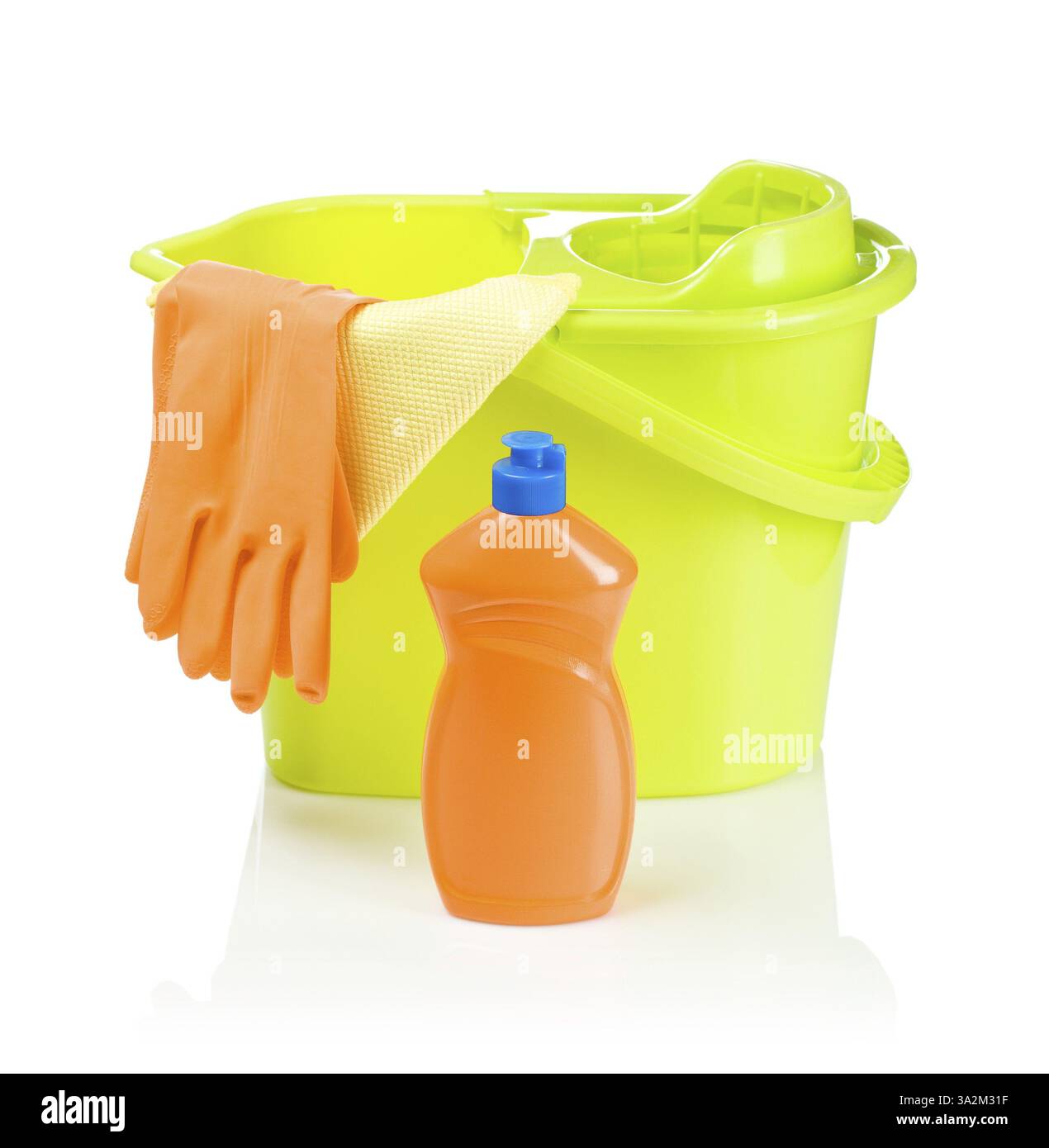 Set of cleaning items Stock Photo - Alamy