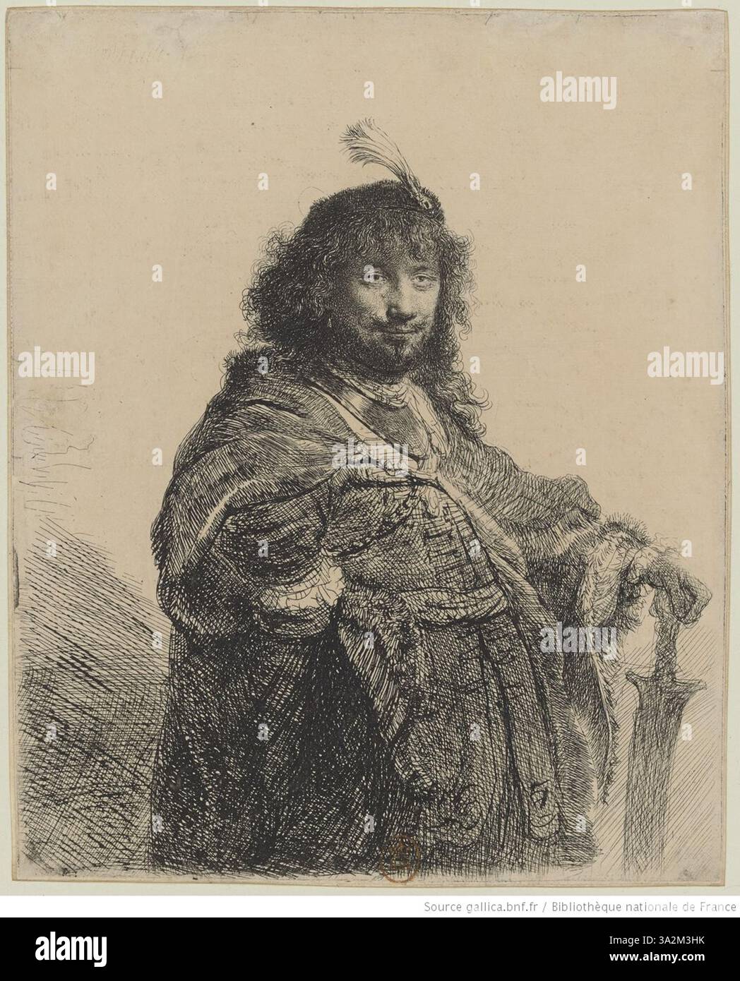 In this portrait, Rembrandt uses light to highlight the subject’s face ...
