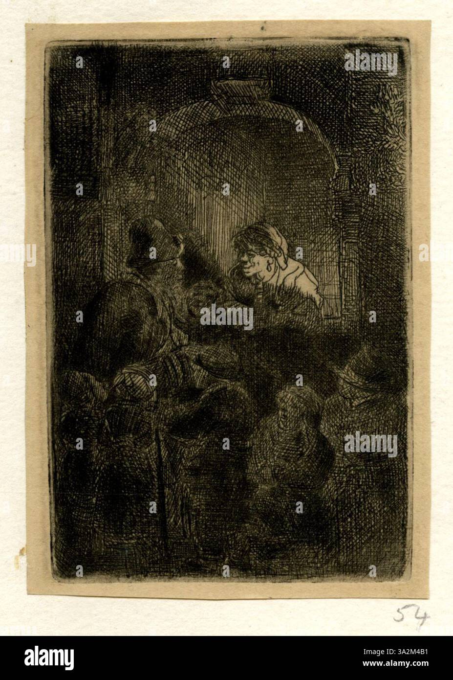 This etching by Rembrandt features his skillful use of contrast and ...