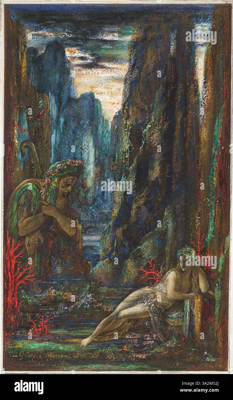 In this work, Moreau portrays Galatea from Greek mythology, emphasizing ...