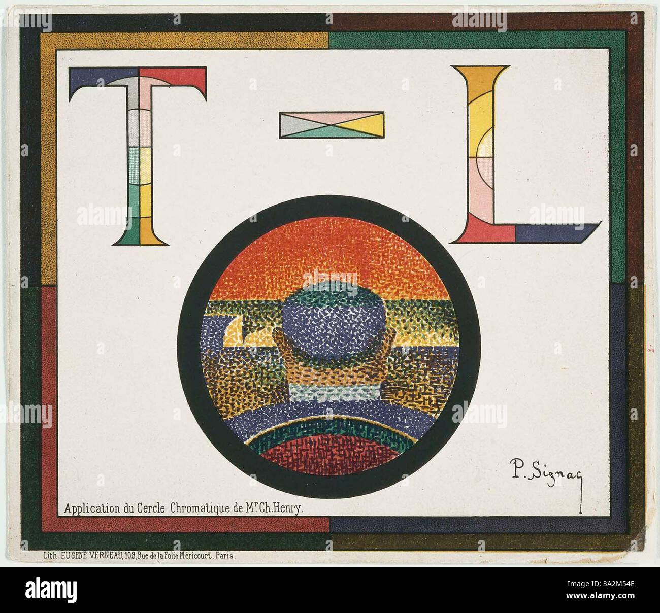 'Application du Cercle Chromatique' is a color study by Paul Signac ...