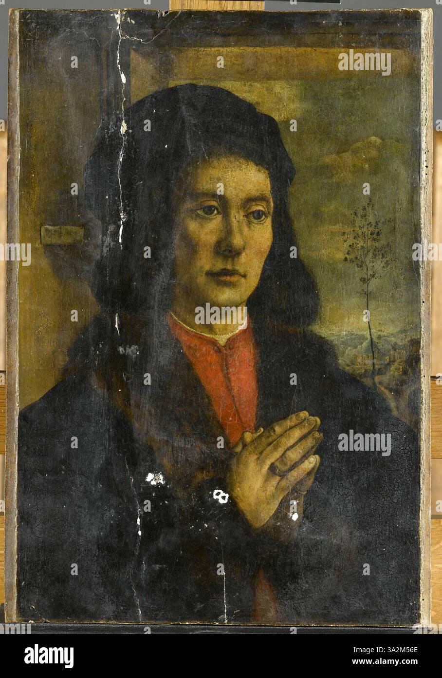 This portrait by Jan Gossaert presents an unnamed man, captured in a ...