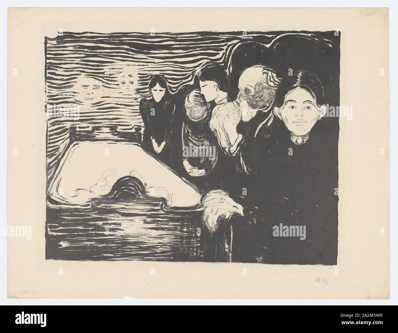 In this artwork, Munch captures the emotional gravity of a deathbed ...