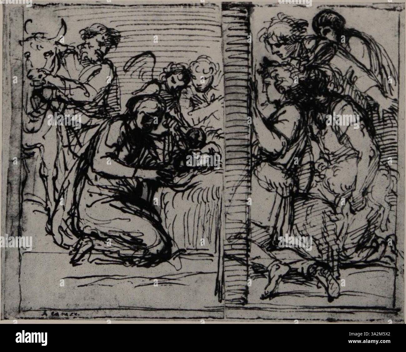 Carracci’s work utilizes light and shadow to model the figures and ...