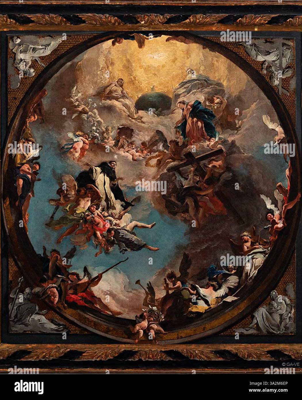 'San Domenico in gloria' by Giovanni Battista Tiepolo, painted in 1723 ...