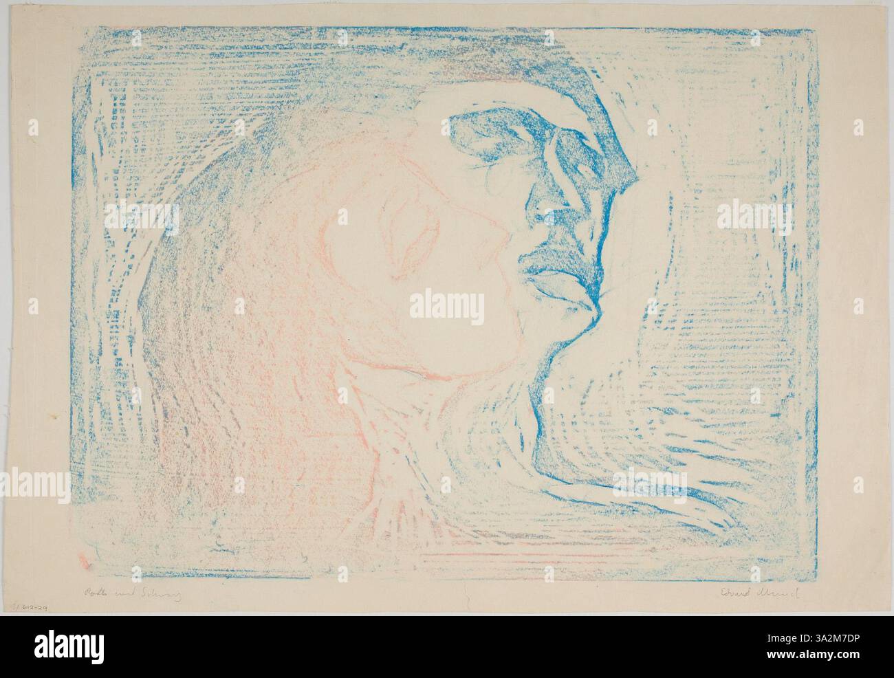 'Head by Head' by Edvard Munch features two heads placed closely ...