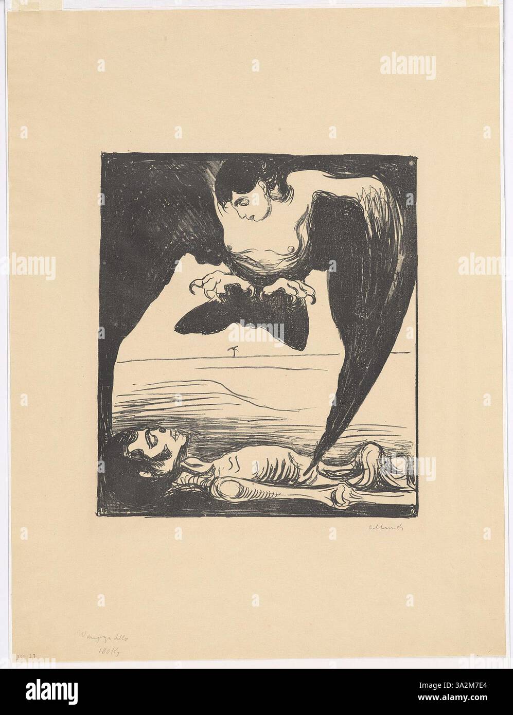 In 'Harpy', Munch depicts a fantastical creature with exaggerated ...