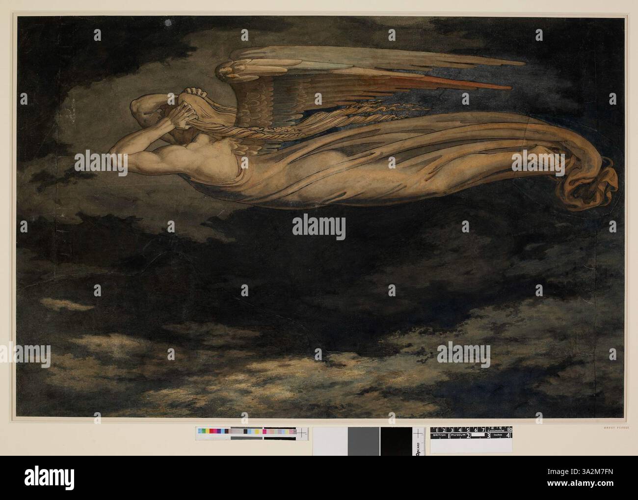 In 'The Night Hag', Fuseli illustrates a woman flying through the night ...
