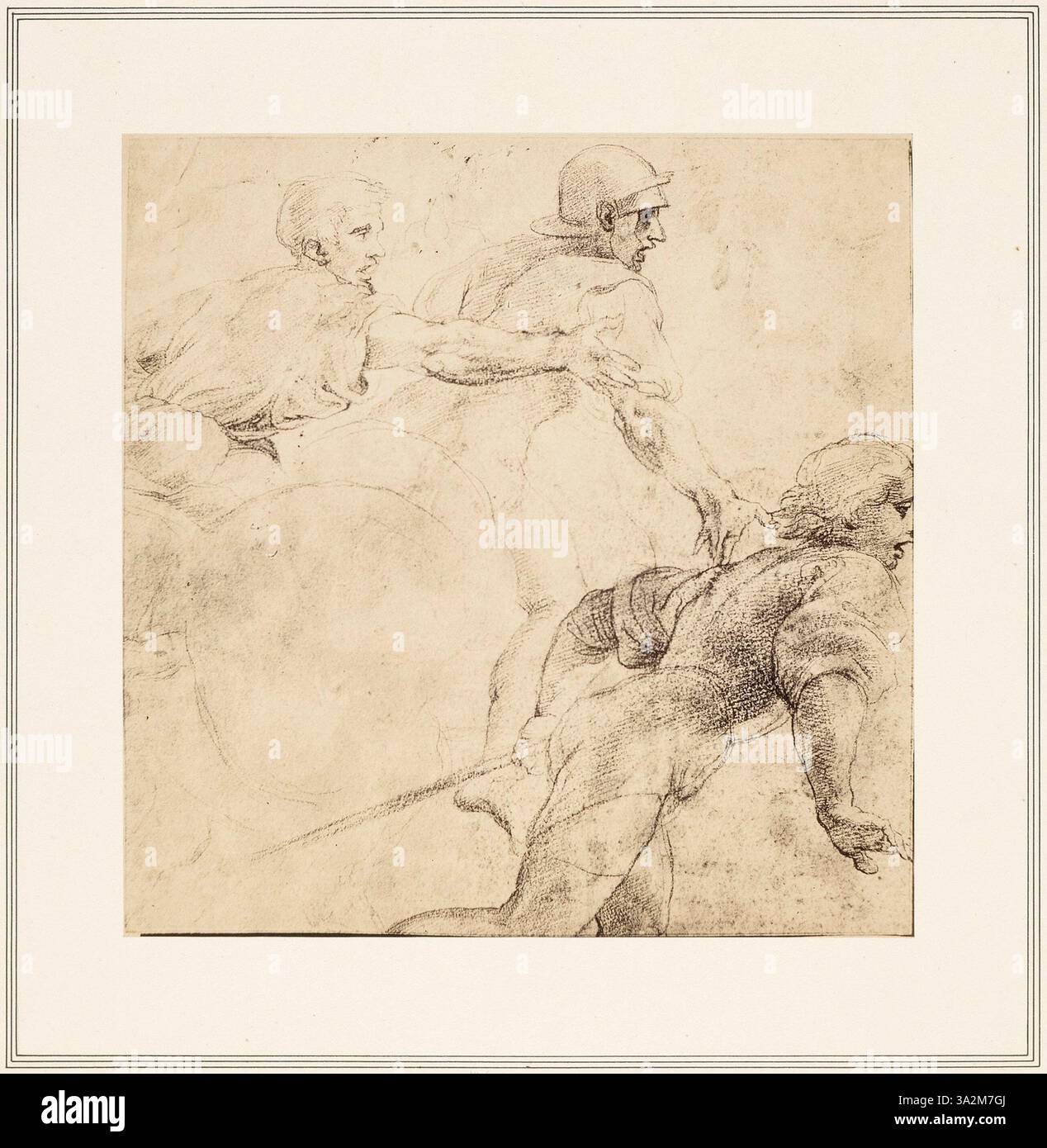 This study by William Tinker, dated circa 1861, features two horsemen ...