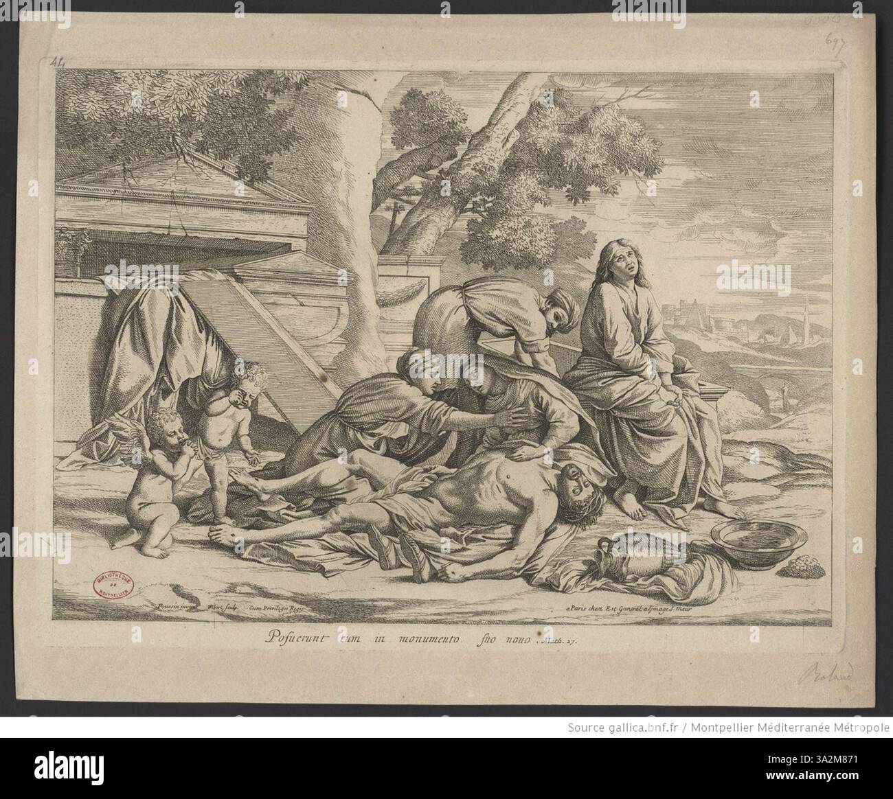 'Lamentation sur le Christ mort' by Rémy Vuibert depicts the mourning ...