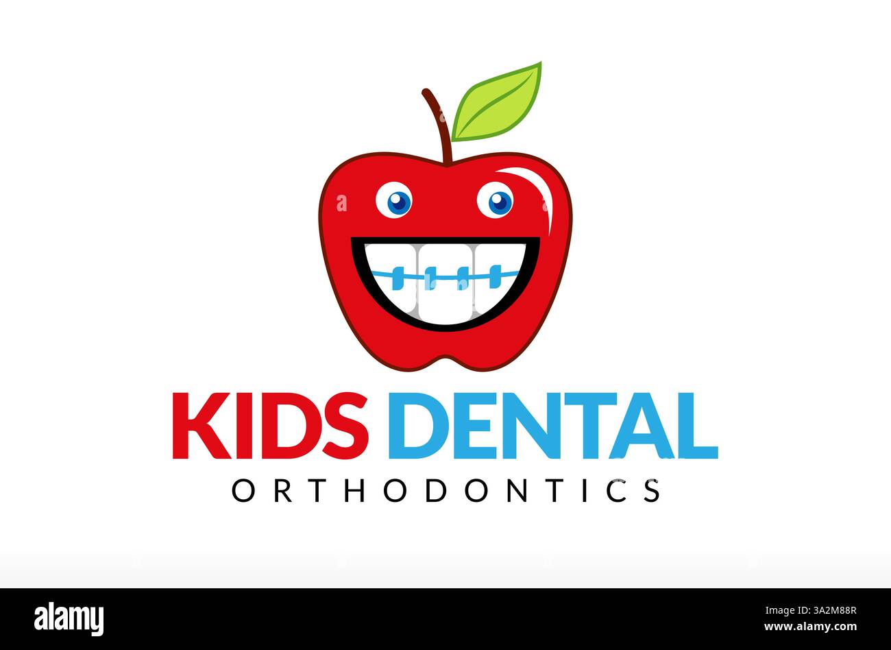 Kids Dental Orthodontics Logo Design, Smiley Face Logo, Apple Teeth ...