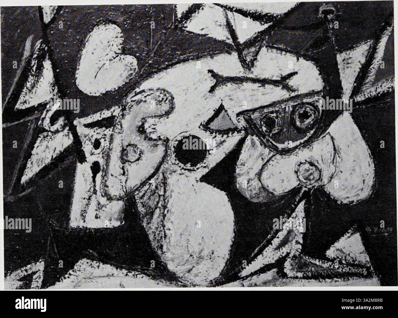 This abstract painting by Arshile Gorky features organic forms and ...