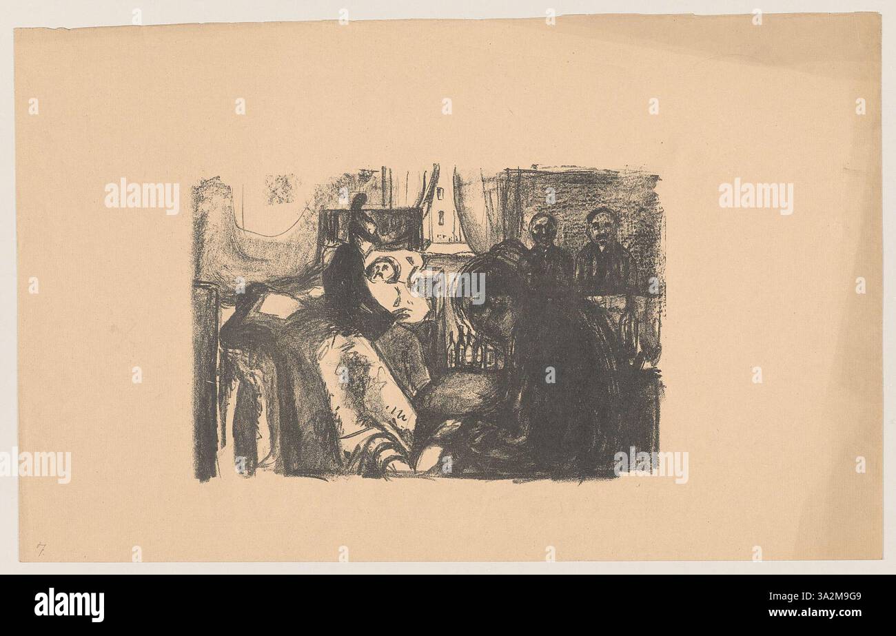 In 'The Death of the Bohemian,' Munch explores the theme of death ...