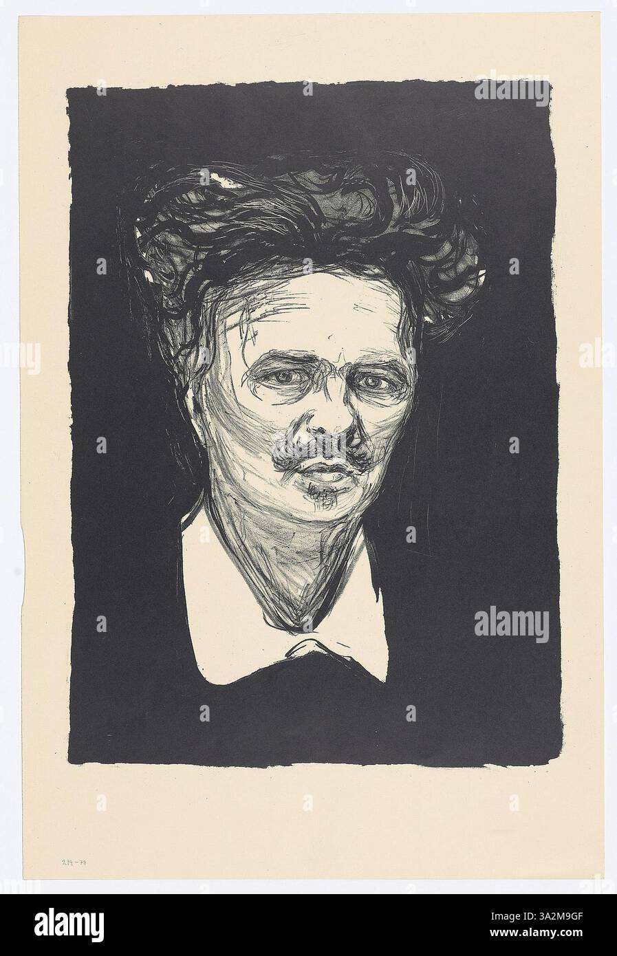 This portrait of August Strindberg by Edvard Munch conveys a profound ...