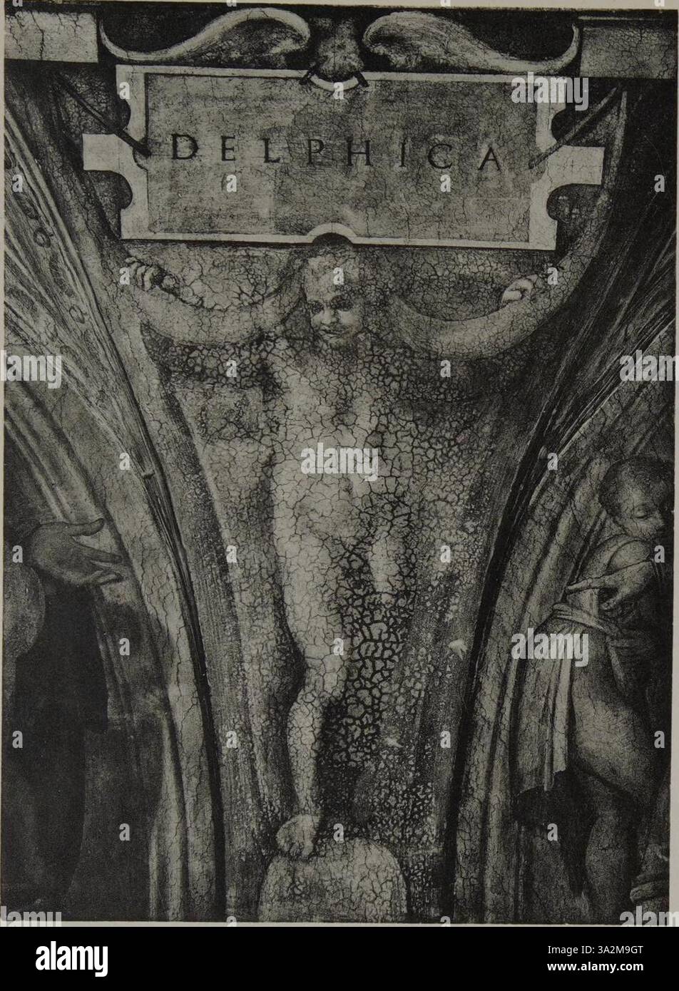 'The Sistine ceiling, pl. 186' depicts a section of Michelangelo's ...