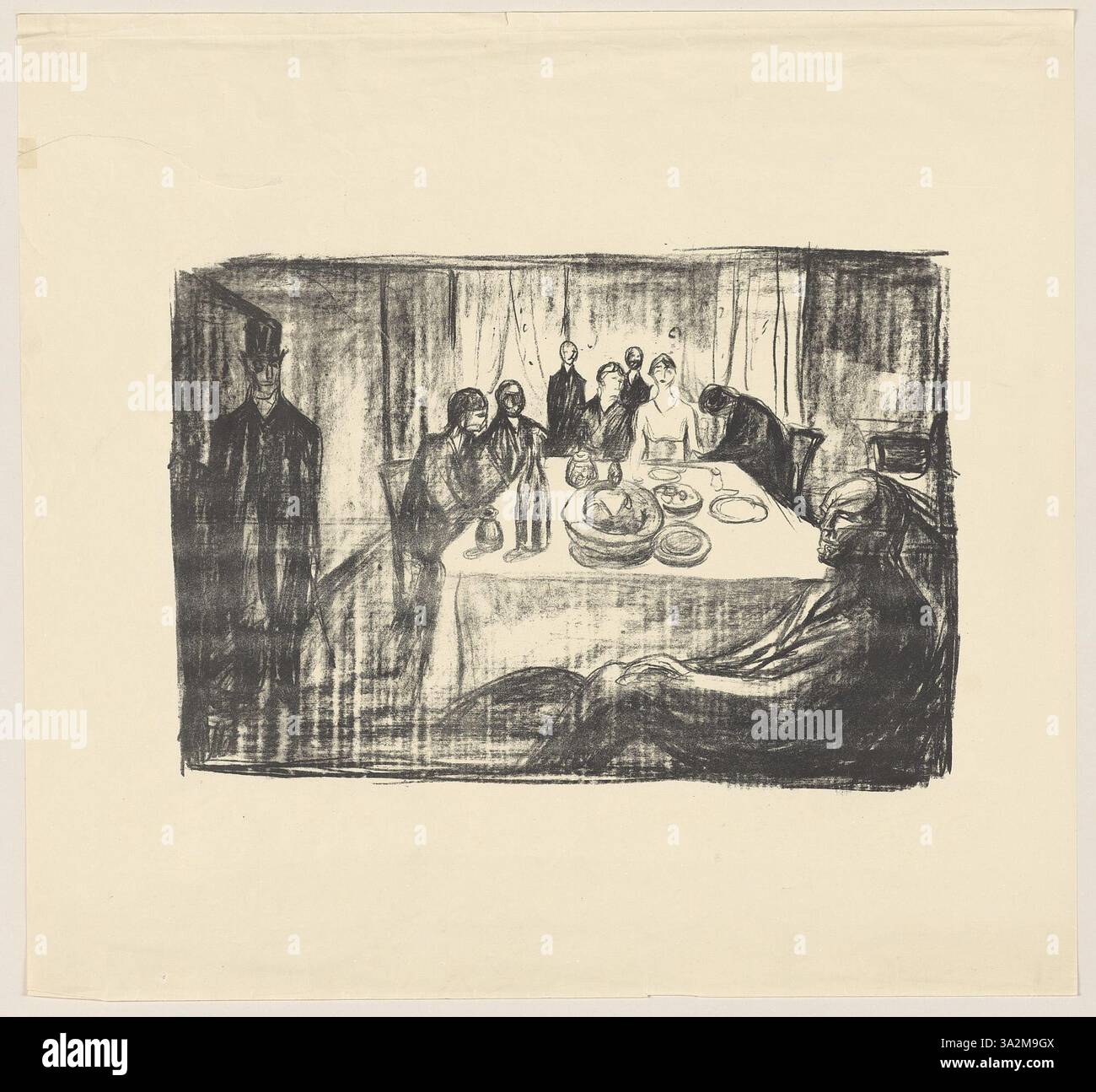 'The Wedding of the Bohemian' by Edvard Munch depicts a marriage ...