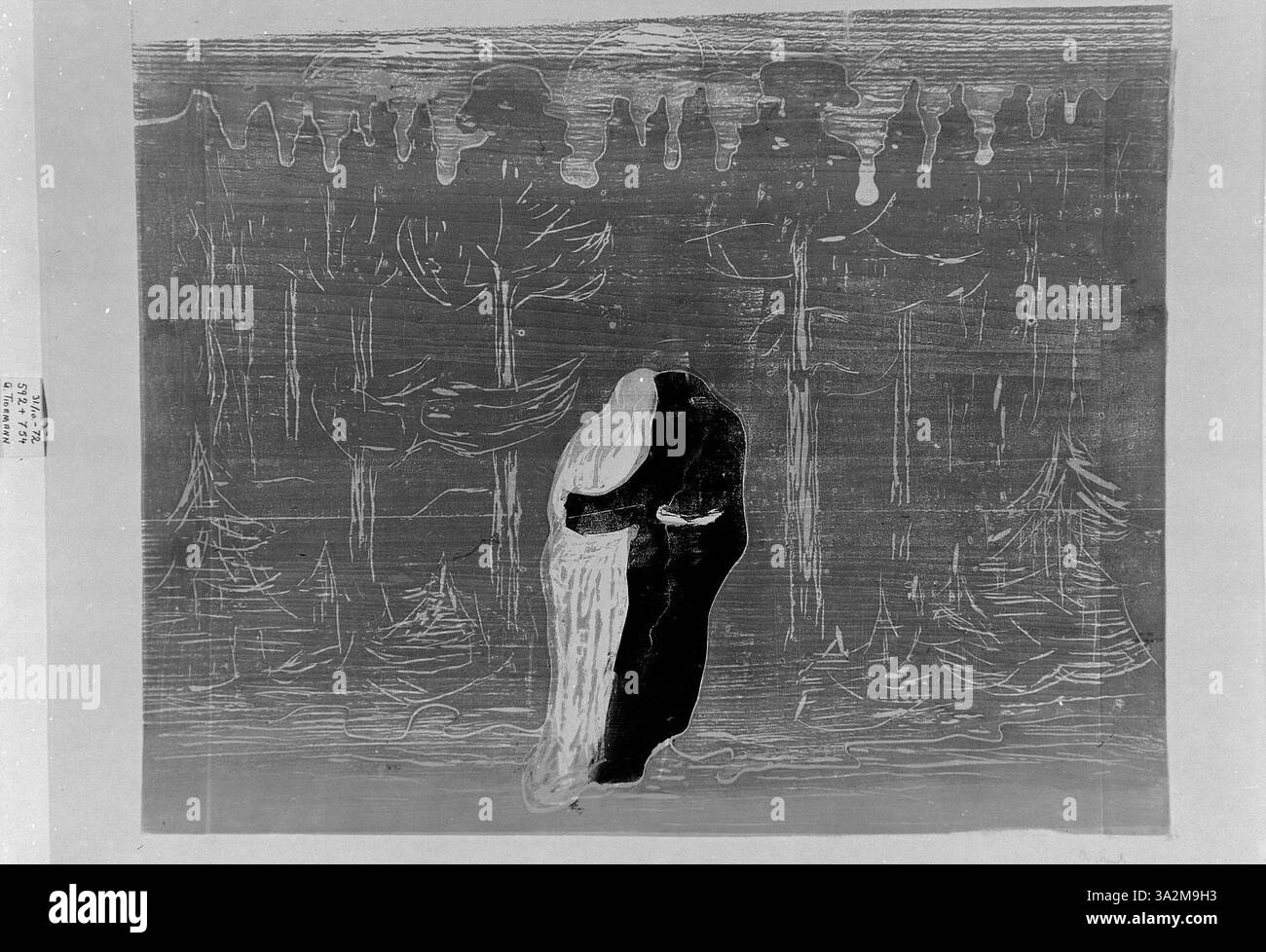 'Towards the Forest I' by Edvard Munch depicts a solitary figure ...