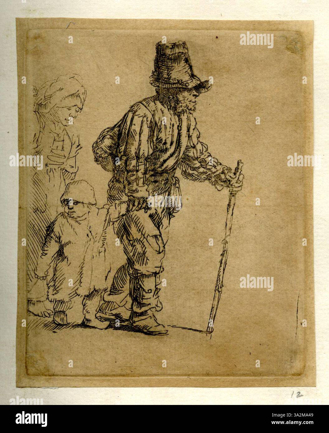 This etching, cataloged in White & Boon’s guide, exemplifies Rembrandt ...