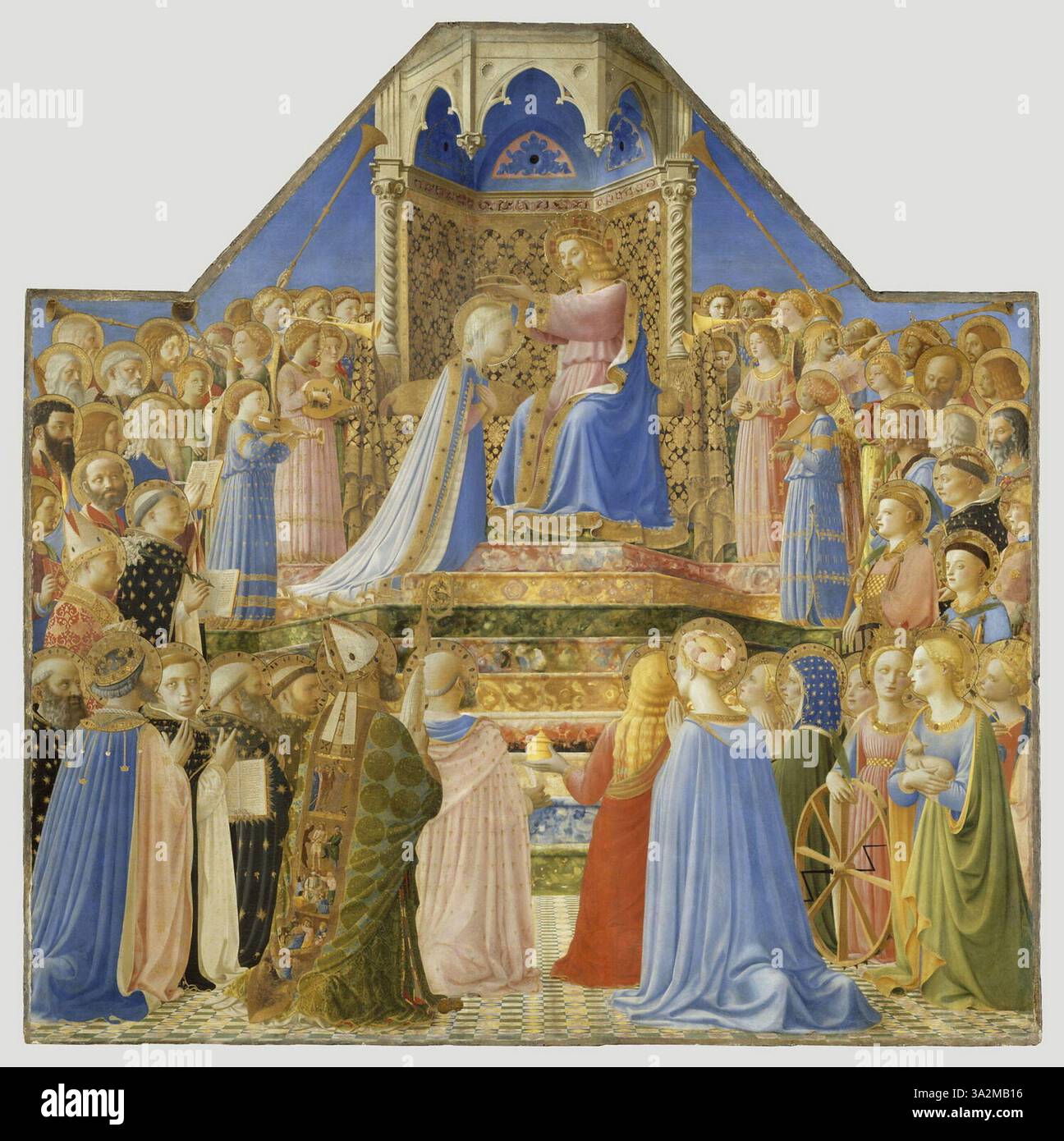 Fra Angelico’s 'The Coronation of the Virgin' presents the Virgin Mary ...