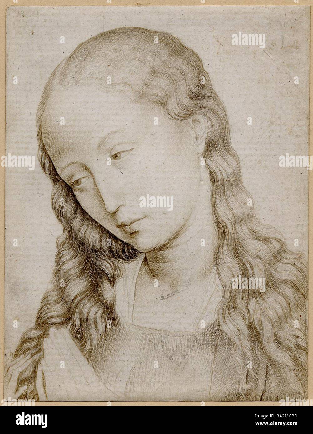 The 'Head of the Virgin' by the Circle of Rogier van der Weyden features the soft, naturalistic ...