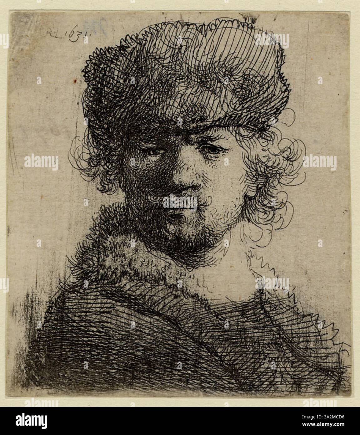 This etching from 1835 illustrates Rembrandt's mastery in capturing the ...