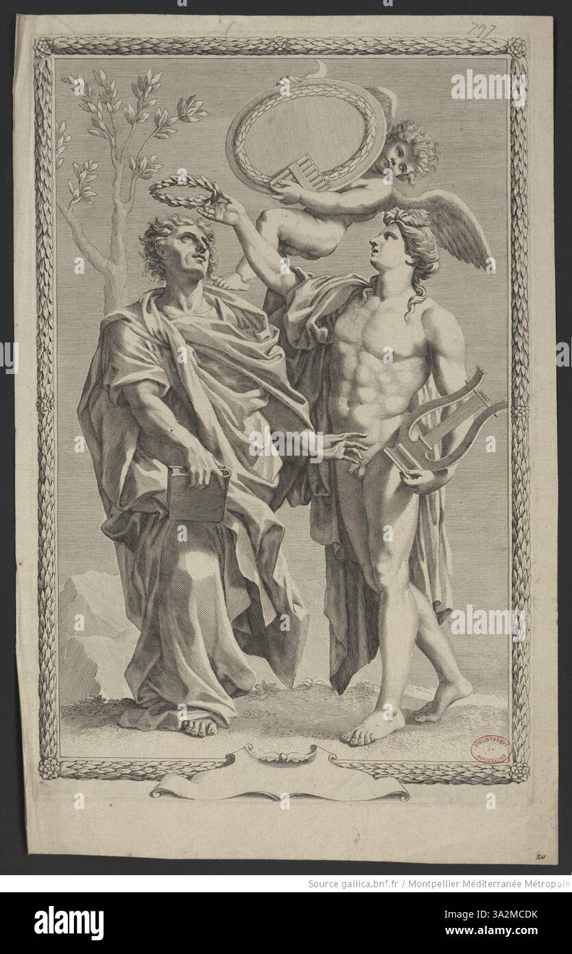 Claude Mellan’s 'Frontispice de Virgile' serves as a frontispiece for ...