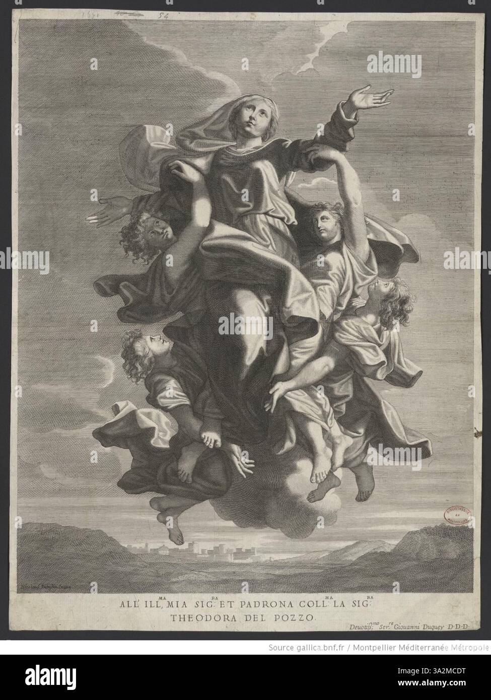 In 'L'Assomption de la Vierge,' Jean Dughet depicts the Virgin Mary ...