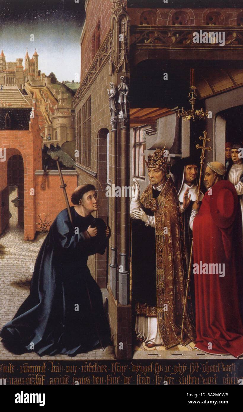 This panel from the Legend of St. Rumbold portrays another dramatic ...