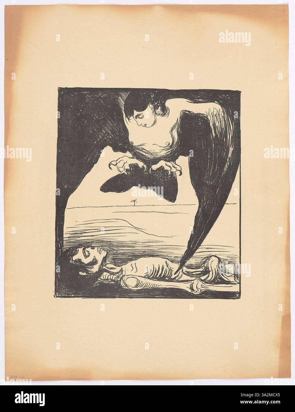 'Harpy' portrays a figure with exaggerated and contorted features that ...