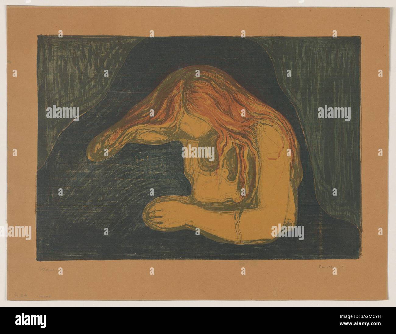 In this iteration of 'Vampire II,' Munch captures the intense moment of ...